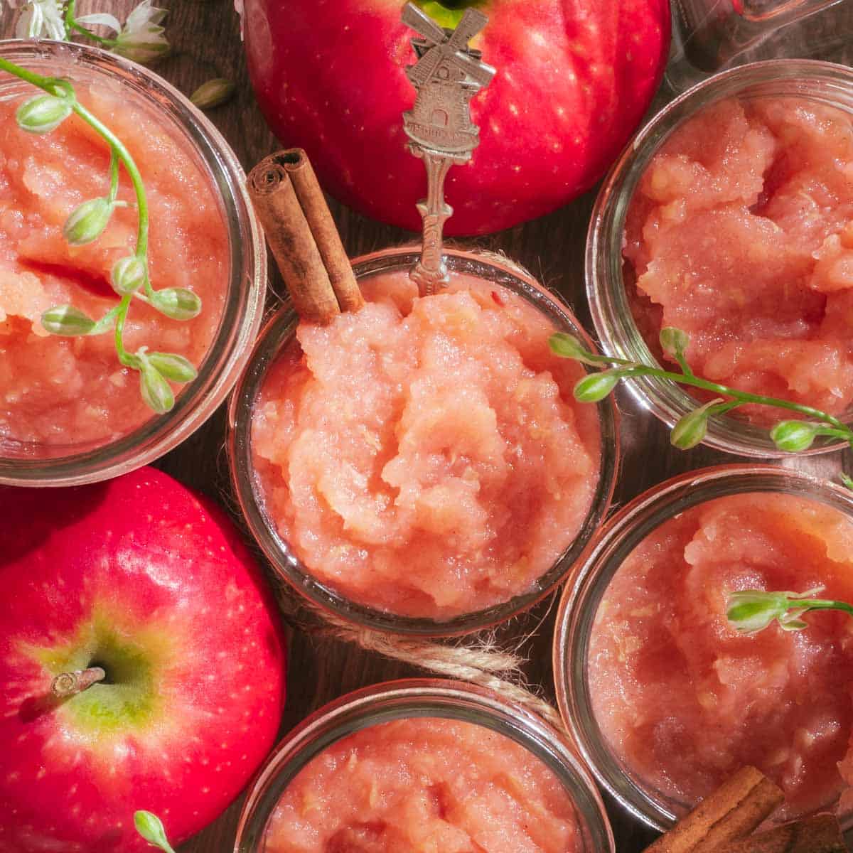 Easy Homemade No Peel Pink Applesauce with Cinnamon - Yoko's kitchen